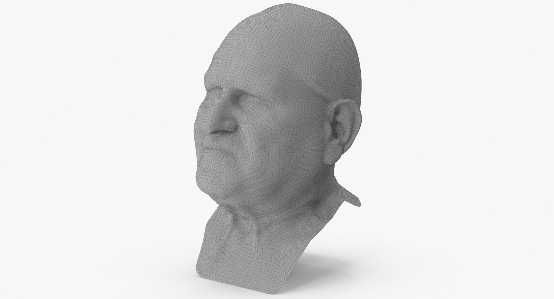 3D model Homer Human Head Jaw Thrust AU29 Clean Scan - TurboSquid 1748772