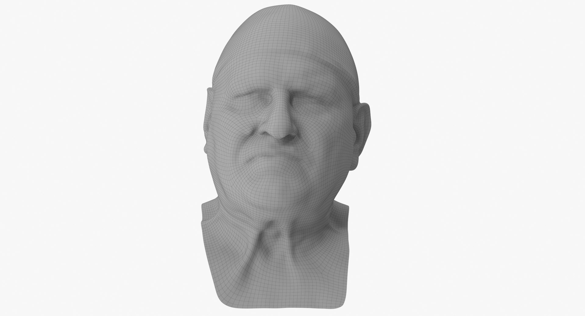 3D model Homer Human Head Jaw Thrust AU29 Clean Scan - TurboSquid 1748772