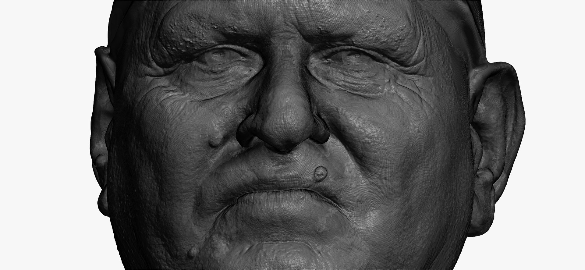 3D model Homer Human Head Jaw Thrust AU29 Clean Scan - TurboSquid 1748772