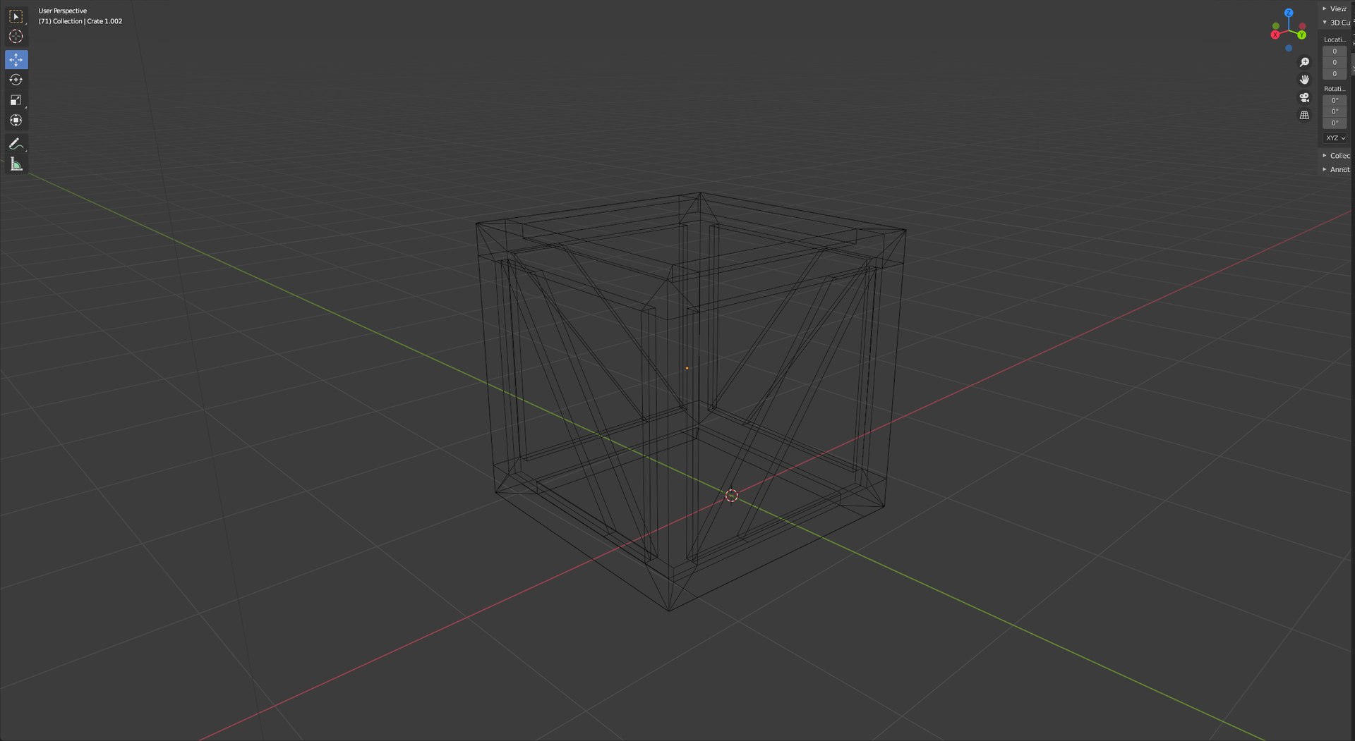 3D Simple Wooden Crate Box With Stickers Model - TurboSquid 2263819