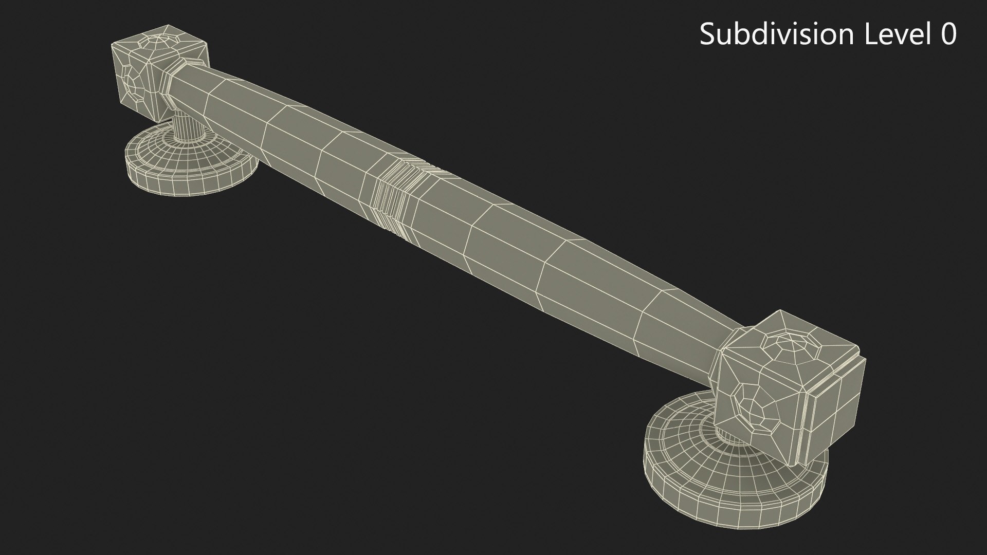 3D Door Handle Designer Metal - TurboSquid 2243041