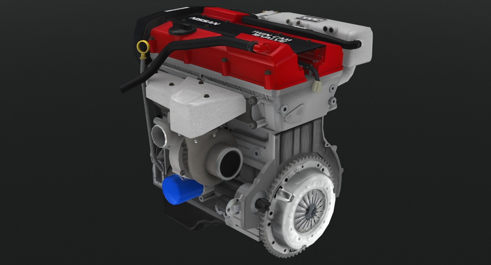 3D nissan ca18det 1 8l - TurboSquid 1434180