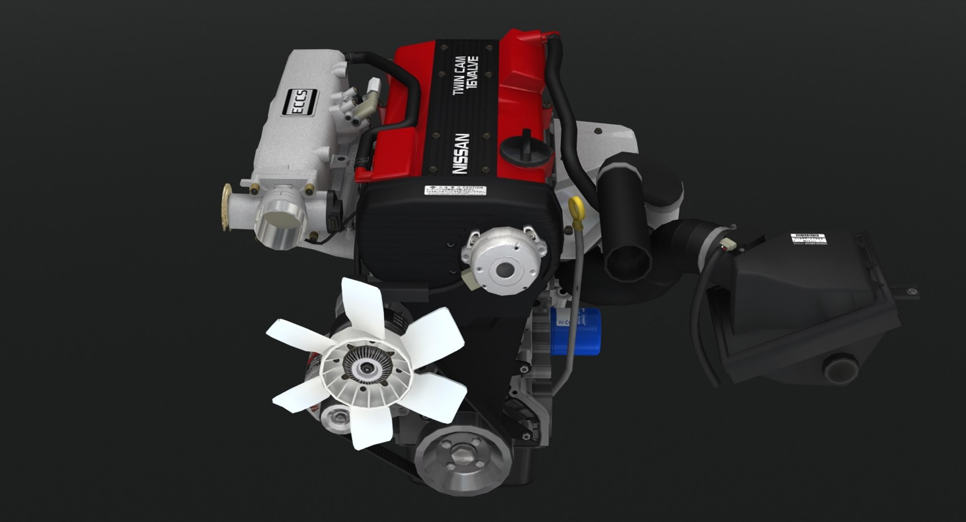 3D nissan ca18det 1 8l - TurboSquid 1434180