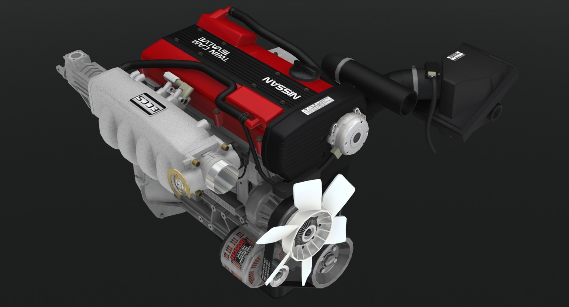 3D Nissan Ca18det 1 8l - TurboSquid 1434180