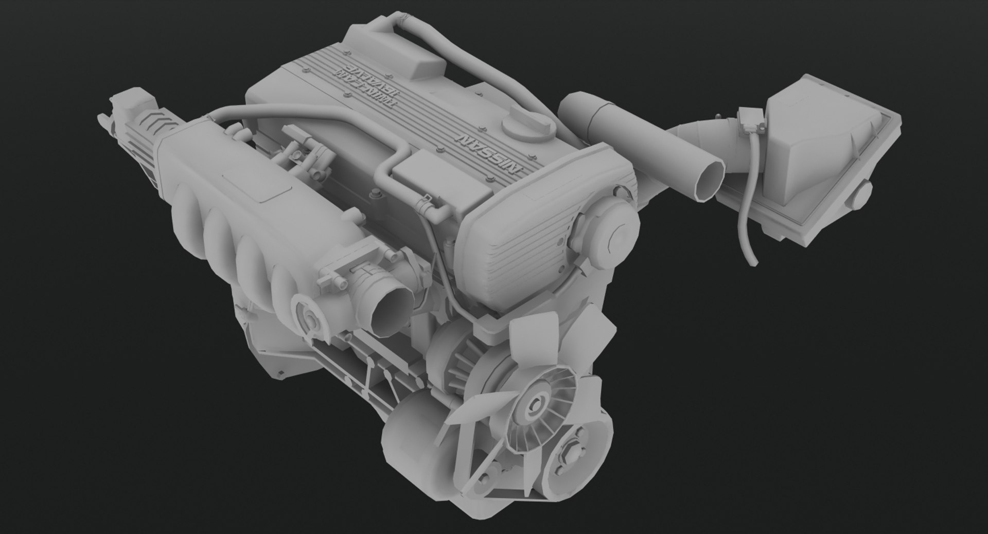 3D Nissan Ca18det 1 8l - TurboSquid 1434180