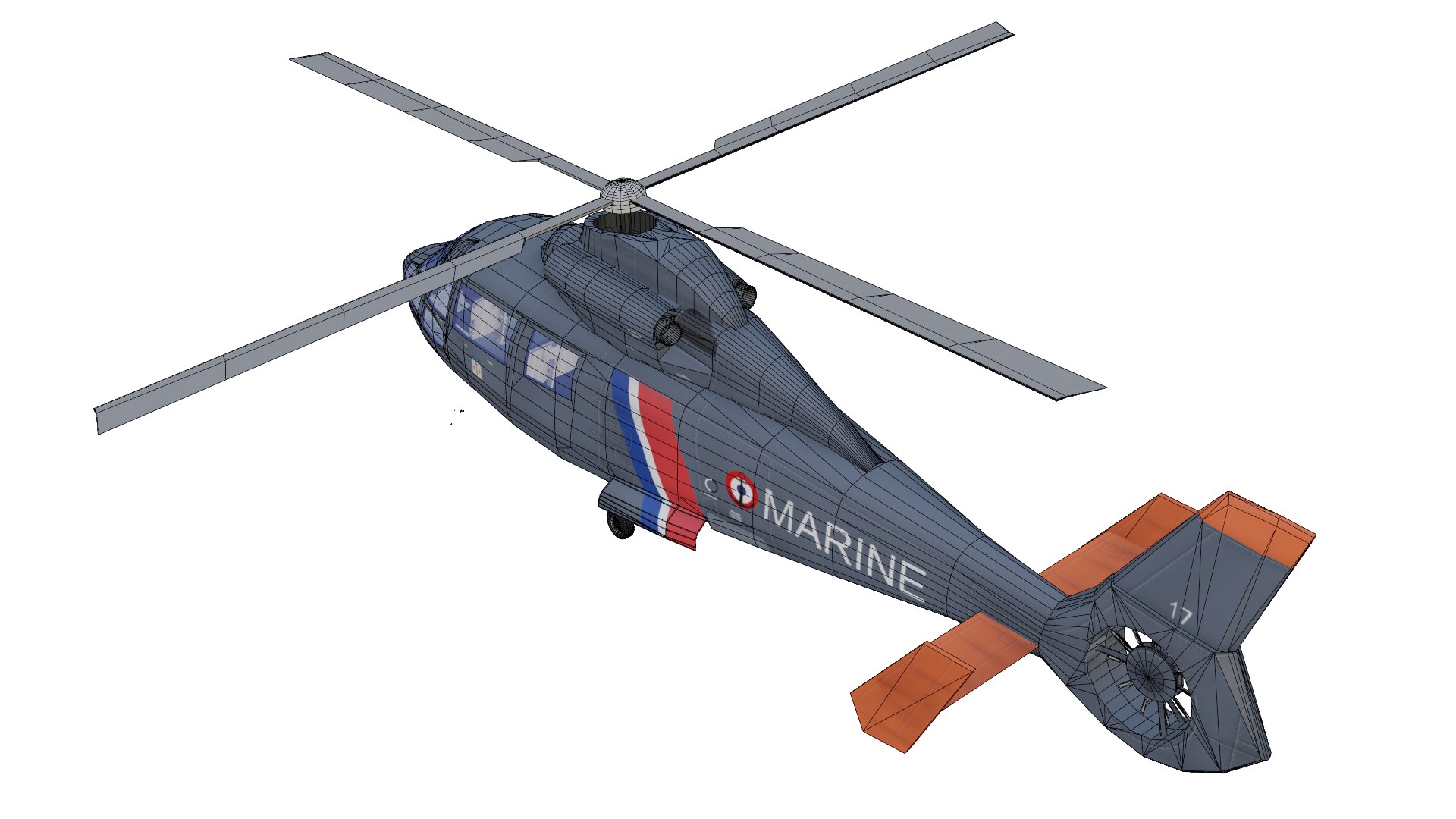 Airbus Helicopter S365 Dauphin 3D - TurboSquid 2341611