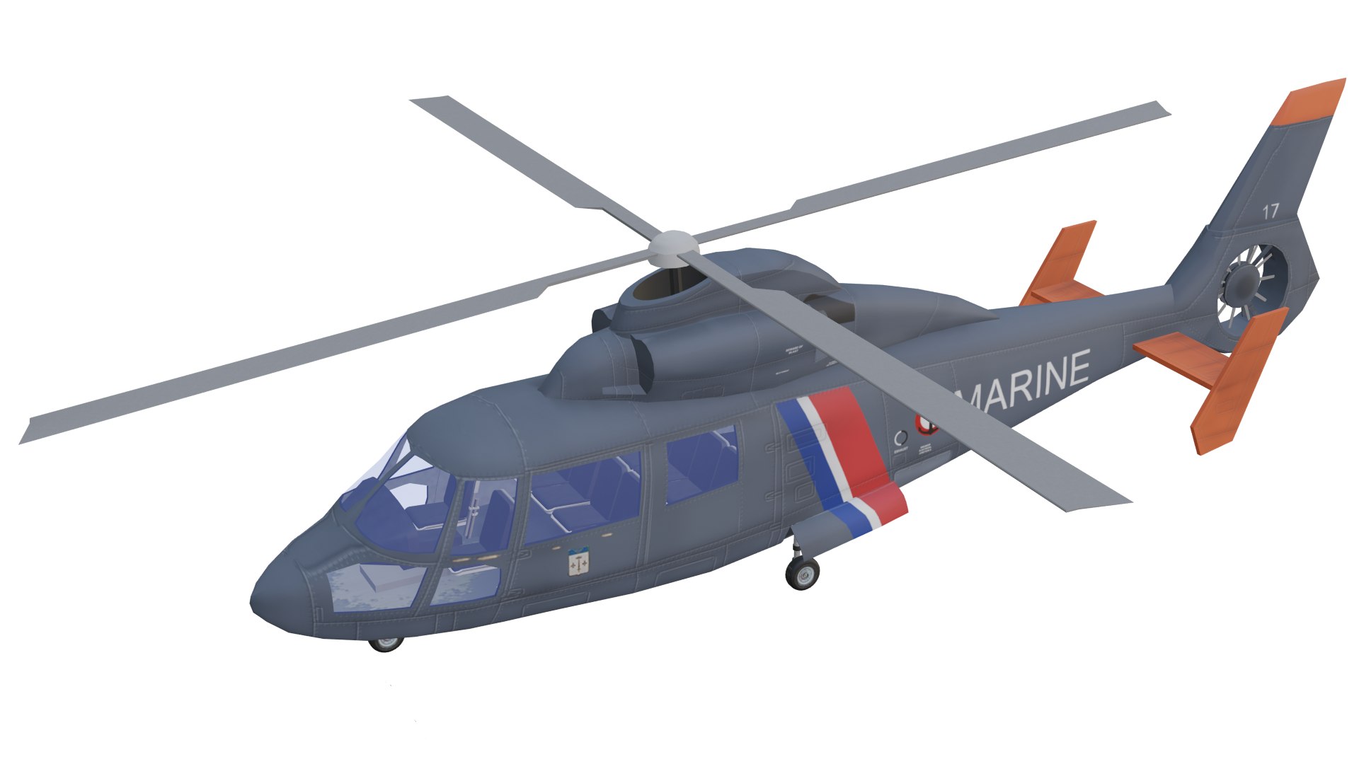 Airbus Helicopter S365 Dauphin 3D - TurboSquid 2341611