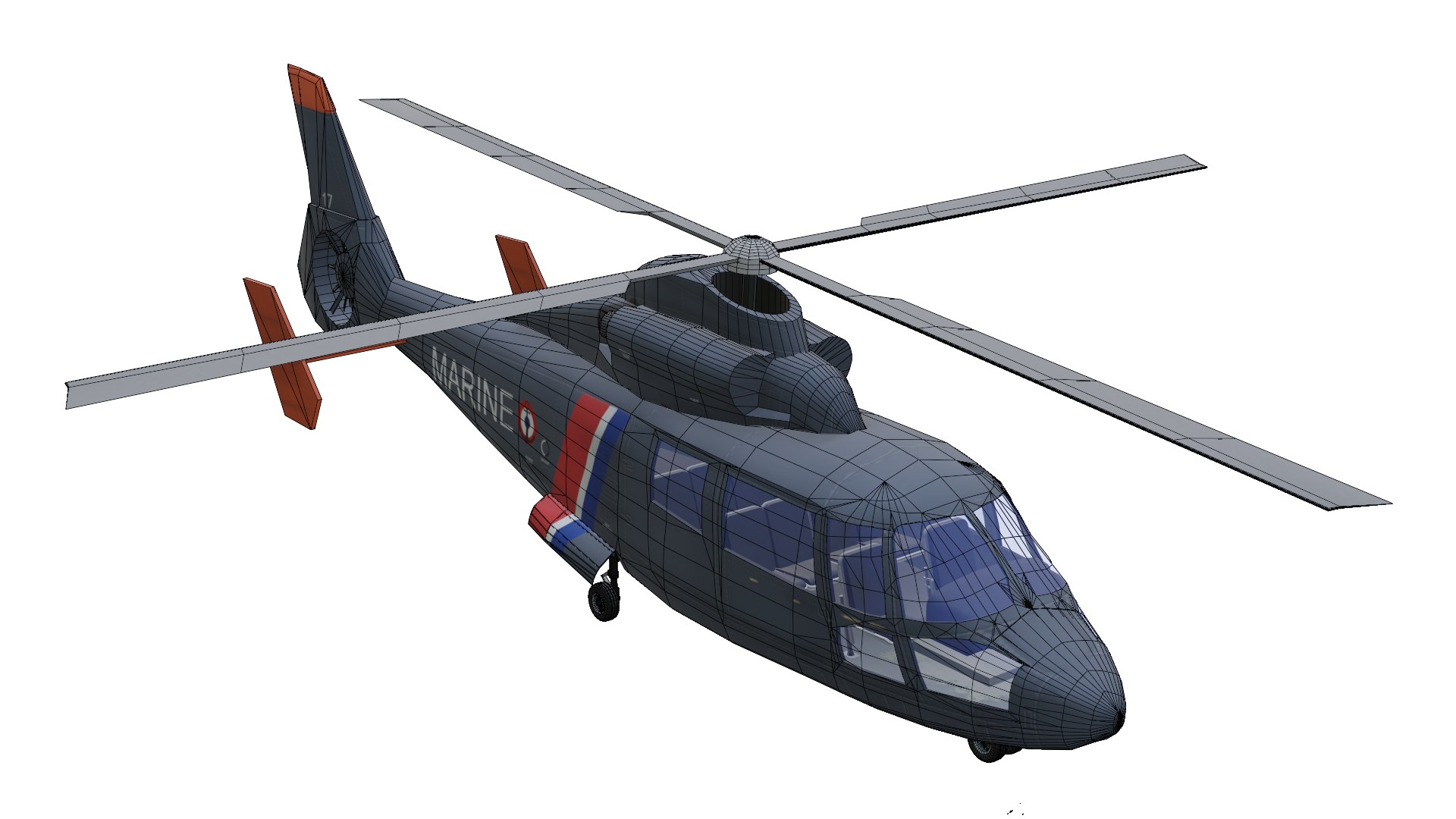 Airbus Helicopter S365 Dauphin 3D - TurboSquid 2341611