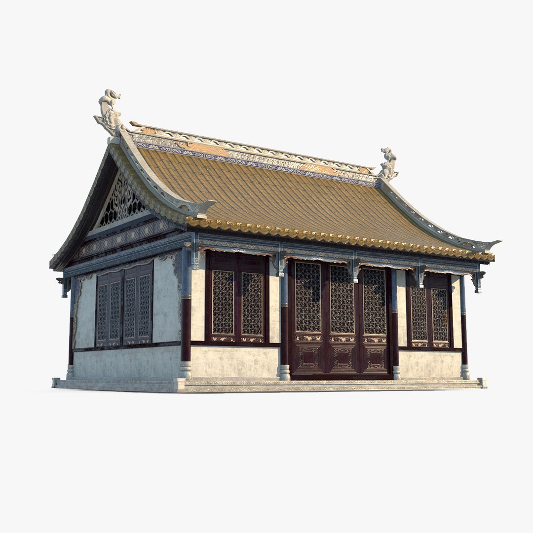 Ancient Buildings And Houses In Asia 3D Model - TurboSquid 2031113