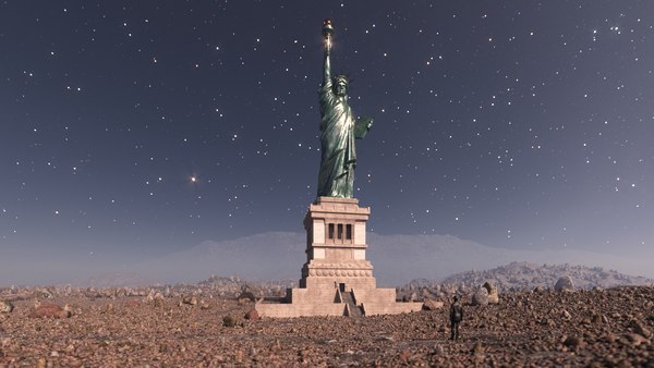 Statue of Liberty at exoplanet 3D model - TurboSquid 1987532