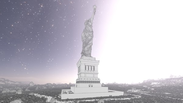 Statue of Liberty at exoplanet 3D model - TurboSquid 1987532