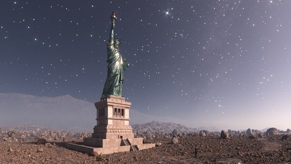 Statue of Liberty at exoplanet 3D model - TurboSquid 1987532