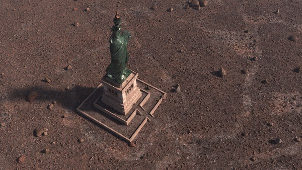 Statue of Liberty at exoplanet 3D model - TurboSquid 1987532