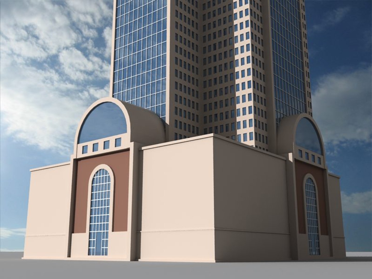 3d Model Comerica Bank Tower Dallas
