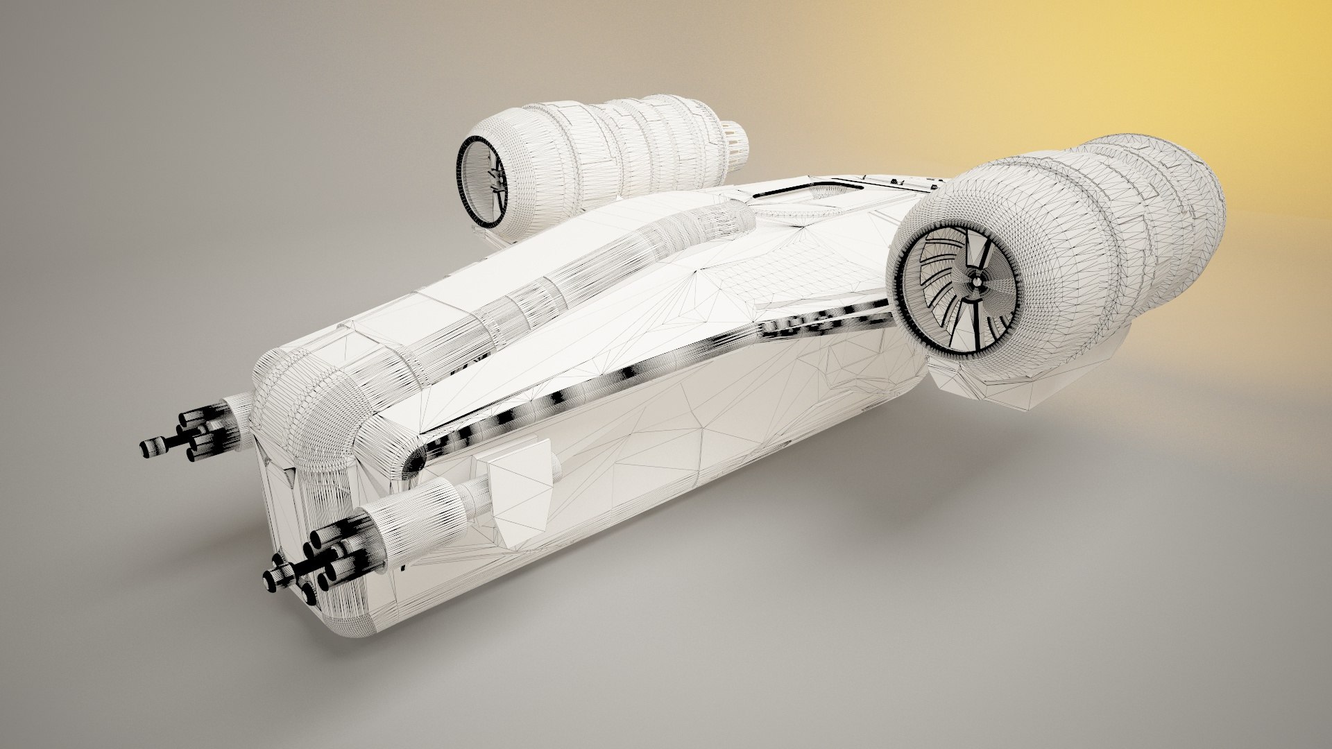 Mando Ship 3D Model - TurboSquid 1686822