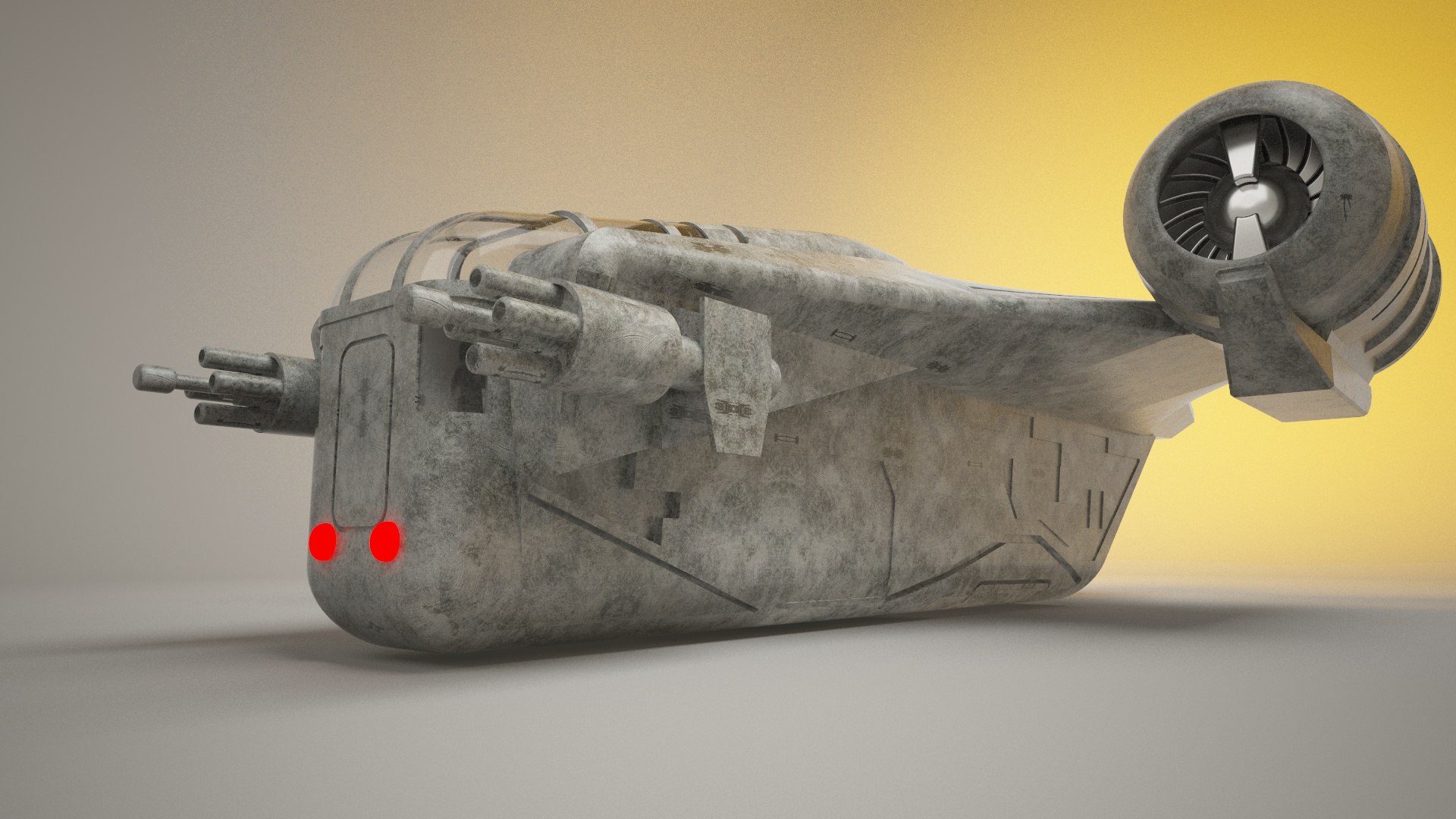 Mando Ship 3D Model - TurboSquid 1686822