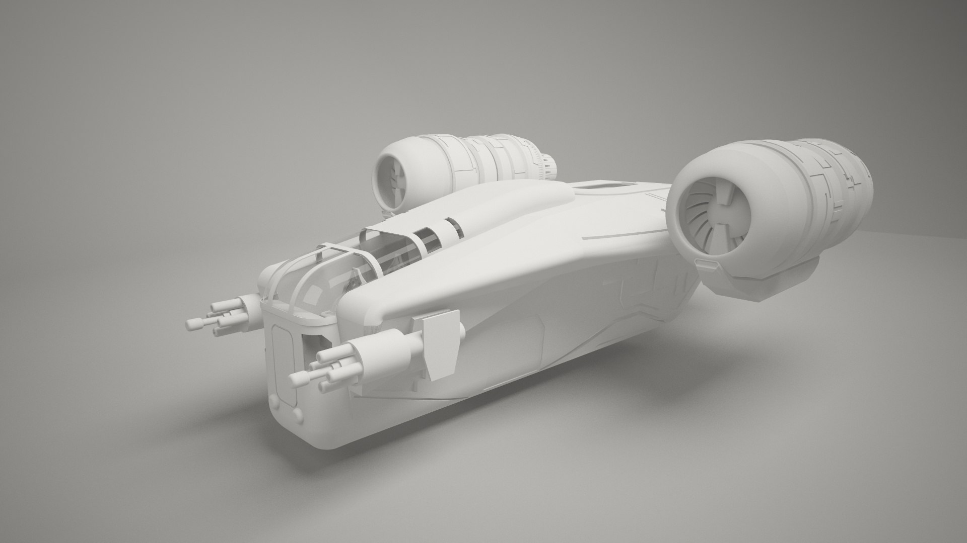 Mando Ship 3D Model - TurboSquid 1686822