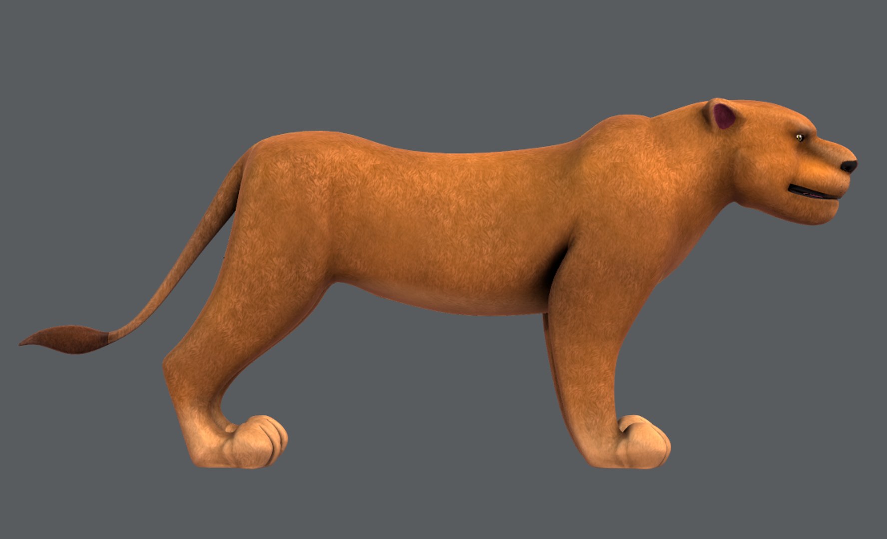 3D lion v01 cartoon animal - TurboSquid 1348877