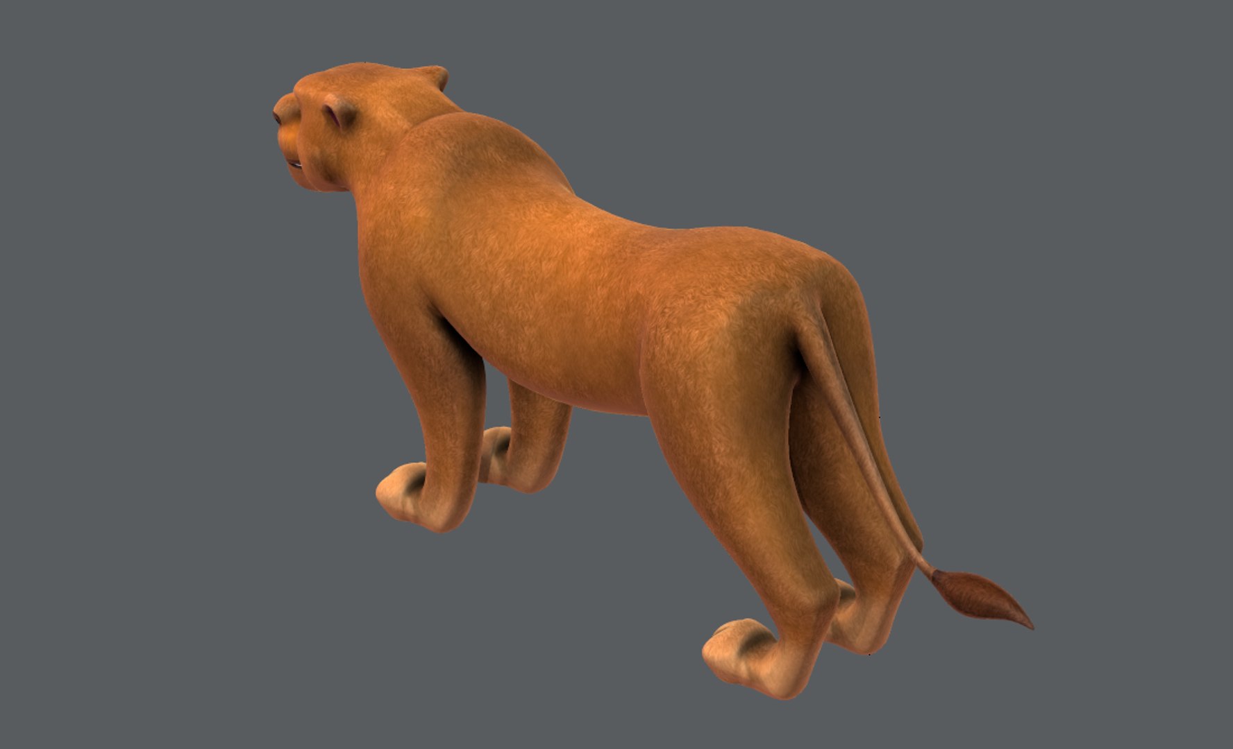 3D lion v01 cartoon animal - TurboSquid 1348877