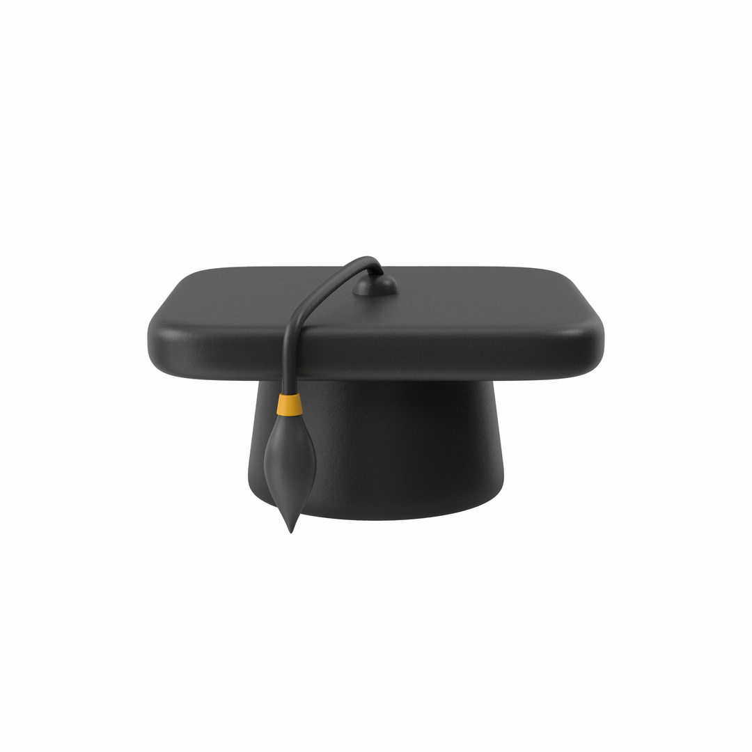 3D Cartoony Graduation Hat - TurboSquid 2135642