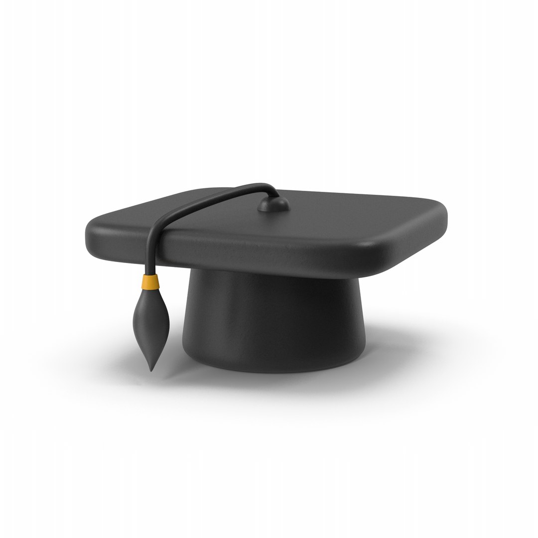 3D Cartoony Graduation Hat - TurboSquid 2135642