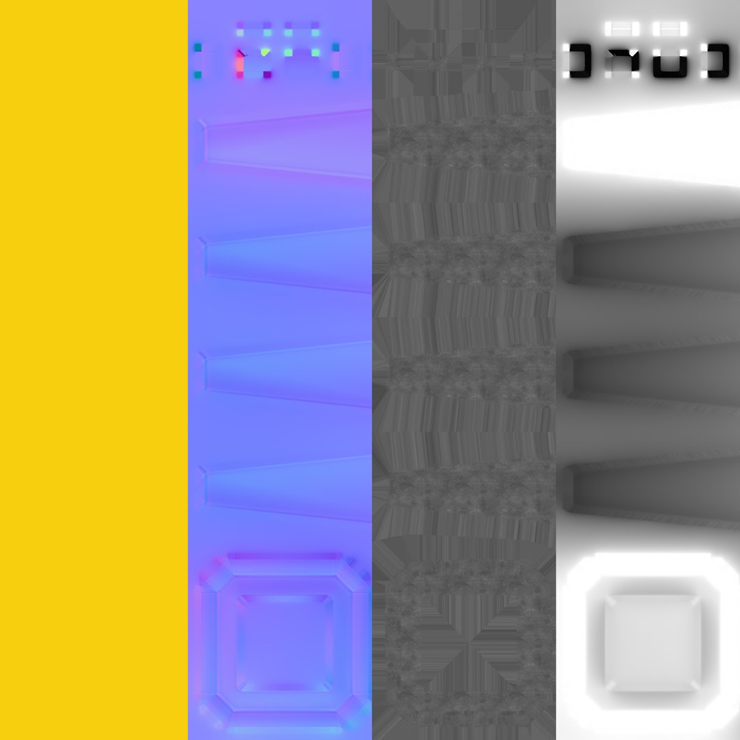 Yellow Closed Top 24 Inch Safety Floor Lamba Cone 3D Model - TurboSquid ...