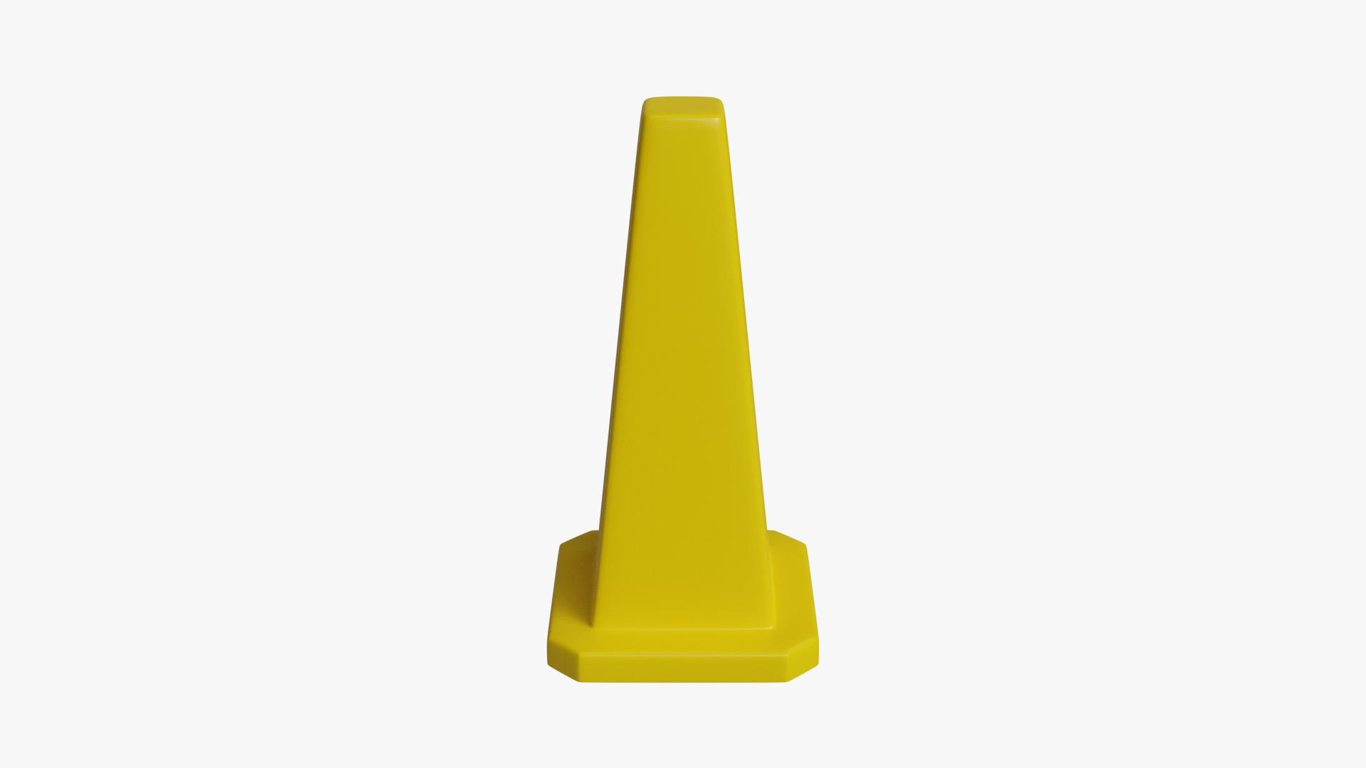 Yellow Closed Top 24 Inch Safety Floor Lamba Cone 3D Model - TurboSquid ...