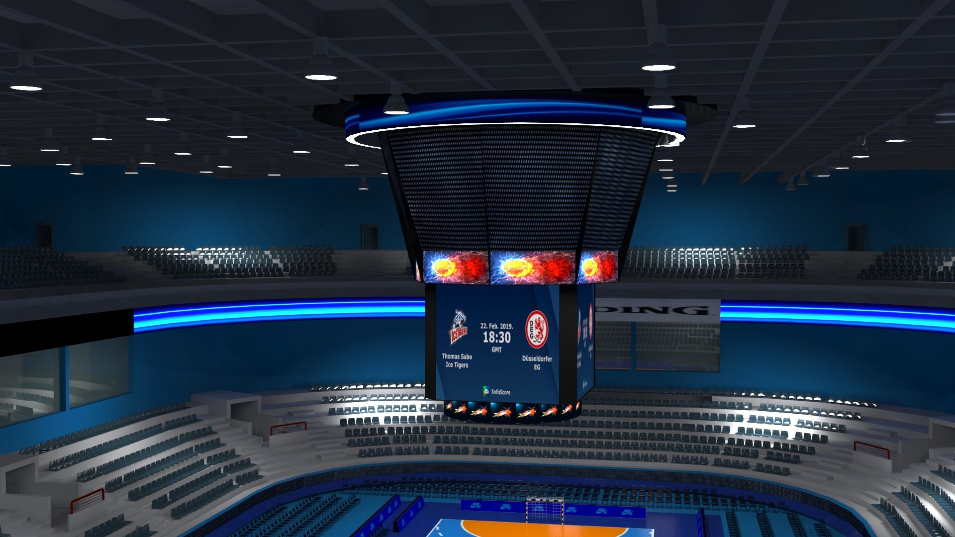 3D Handball Arena Ball Model - TurboSquid 1590315