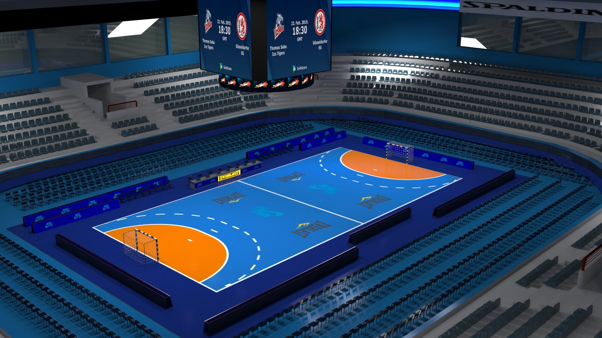 3D Handball Arena Ball Model - TurboSquid 1590315