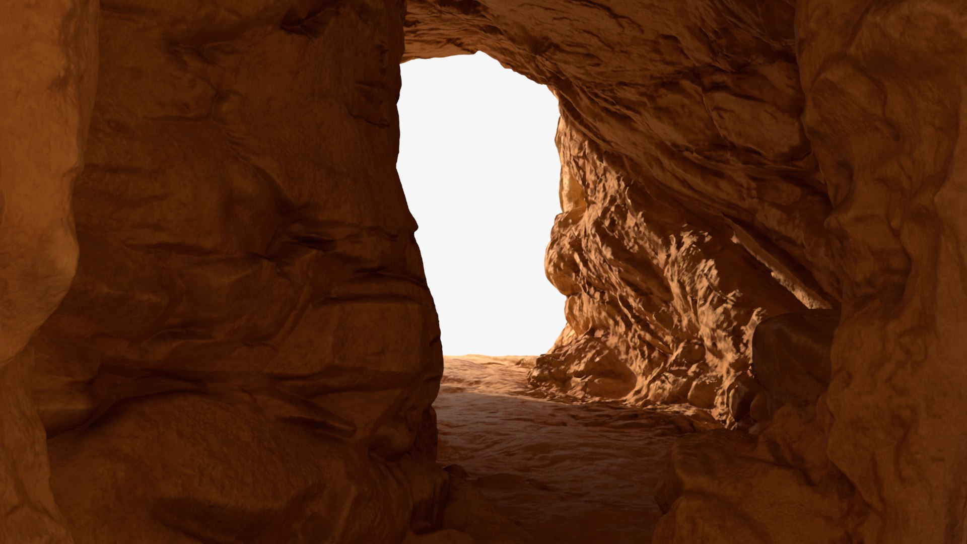 Realistic Cave Sandy Model - TurboSquid 2292744