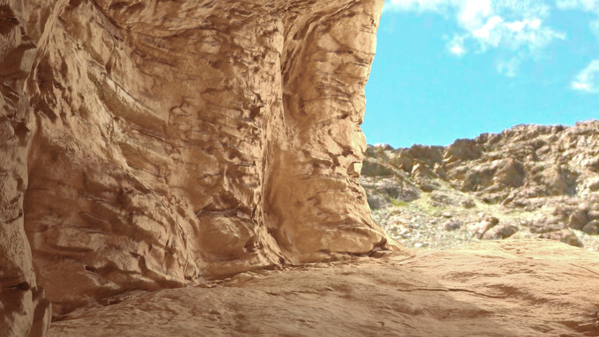 Realistic Cave Sandy Model - TurboSquid 2292744