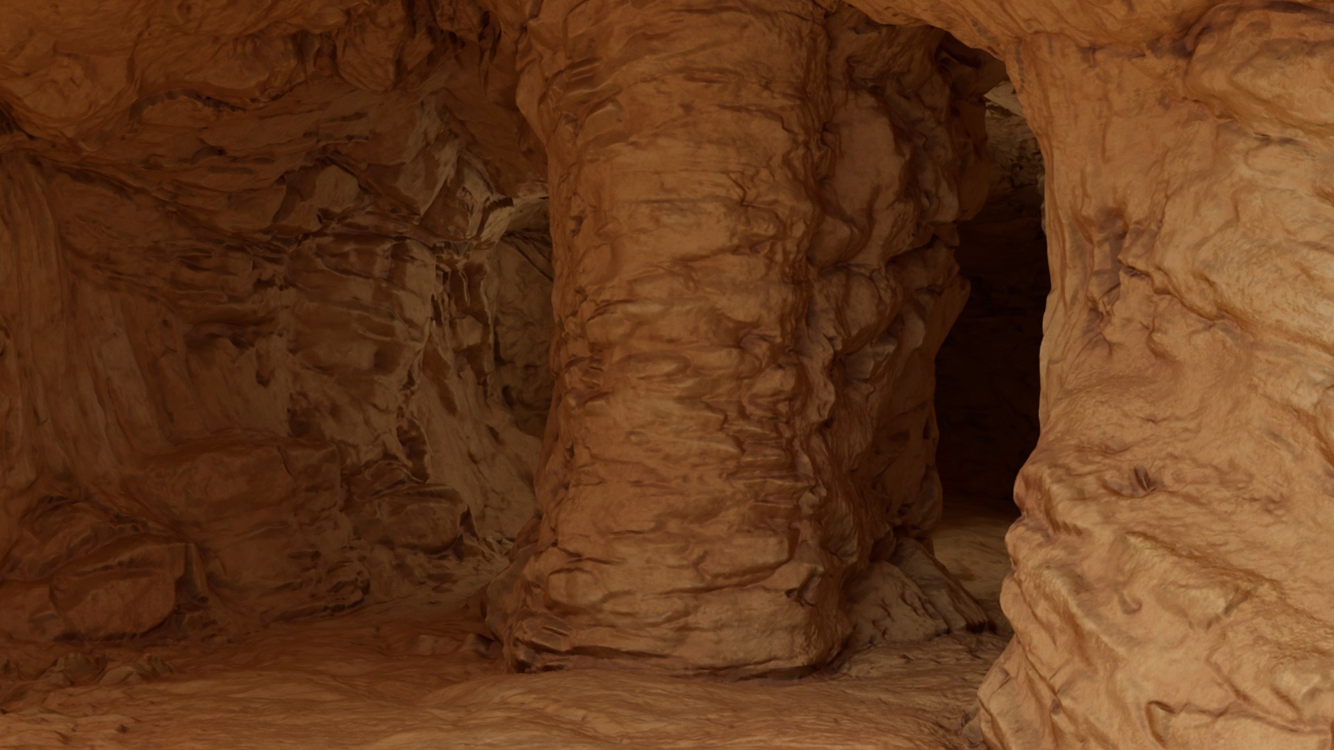 Realistic Cave Sandy Model - TurboSquid 2292744