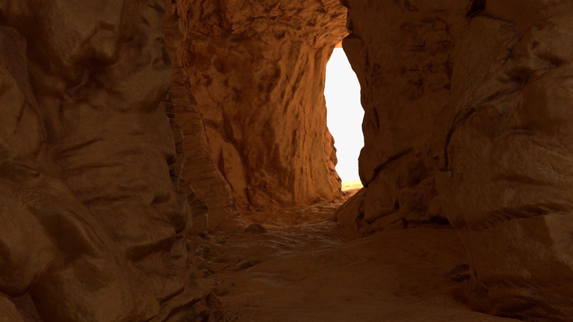 Realistic Cave Sandy Model - TurboSquid 2292744