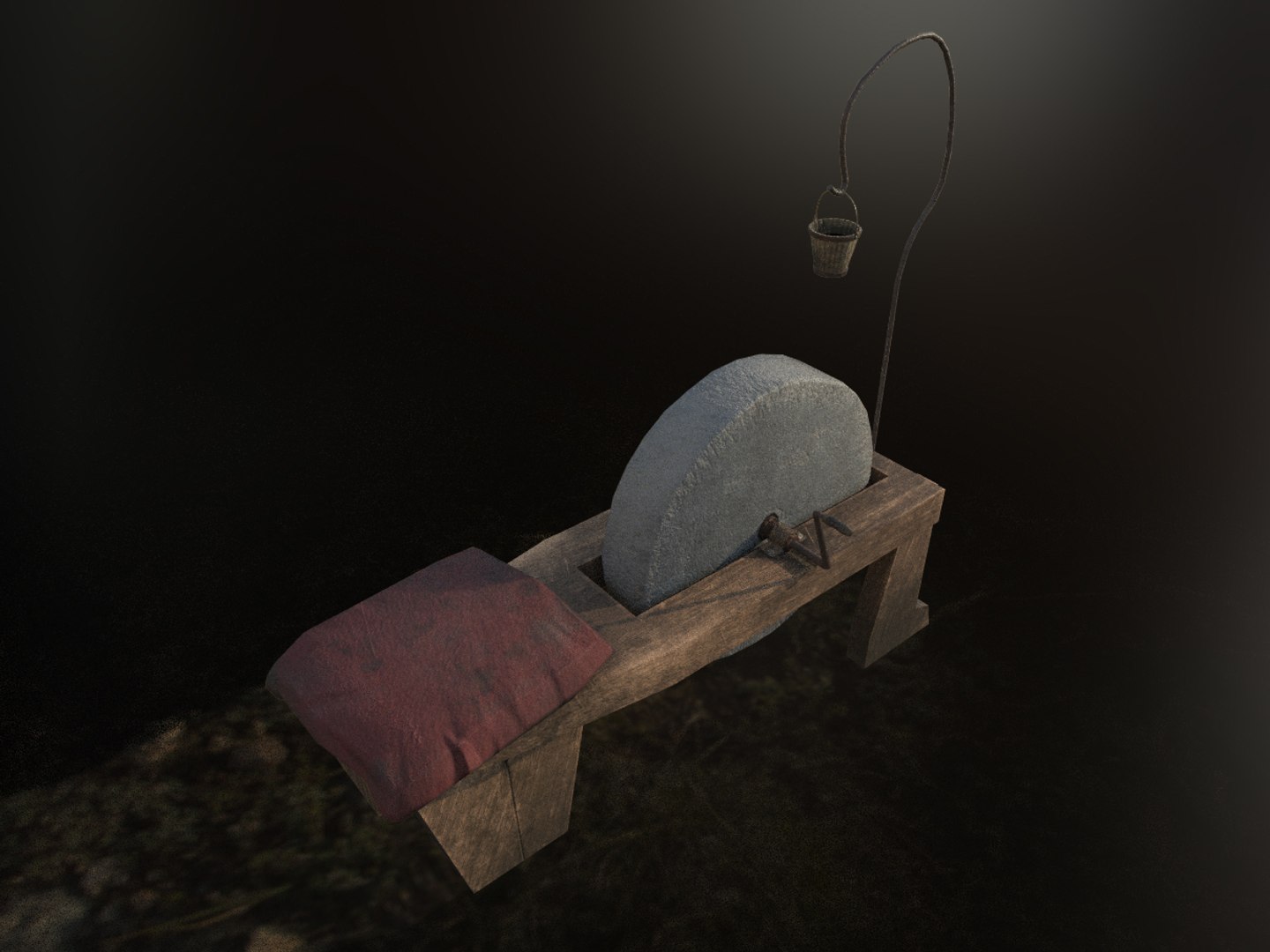 3D Medieval Grind Stone Lods - TurboSquid 1514896