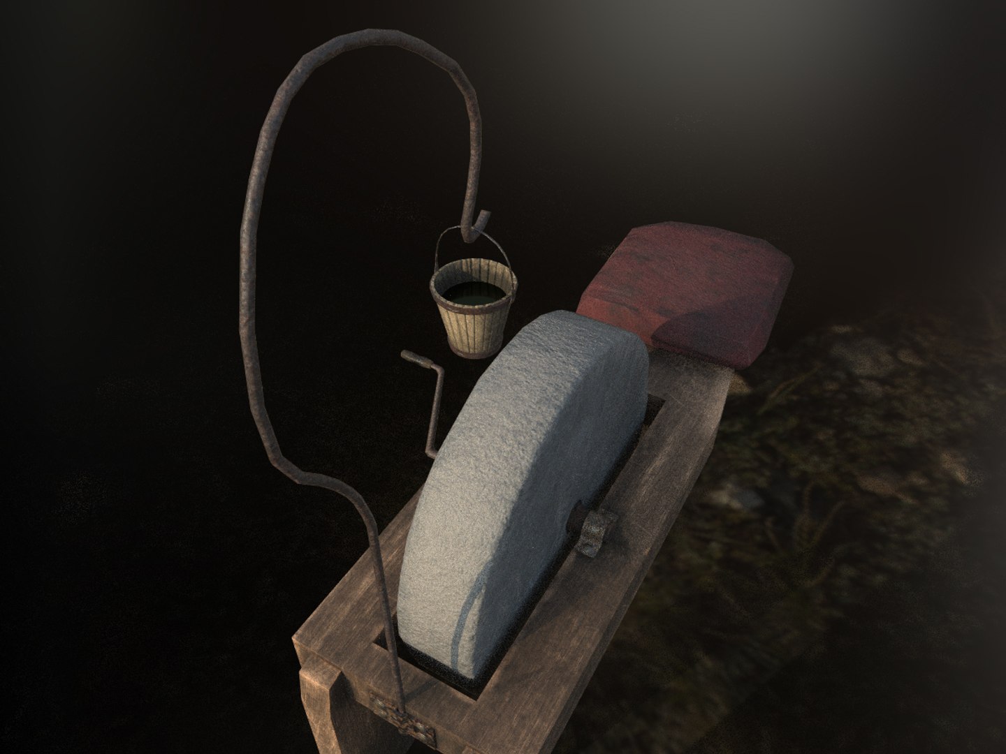 3D Medieval Grind Stone Lods - TurboSquid 1514896