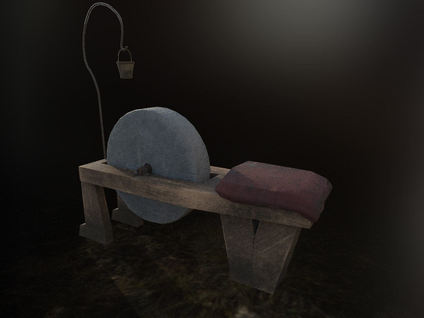 3D Medieval Grind Stone Lods - TurboSquid 1514896