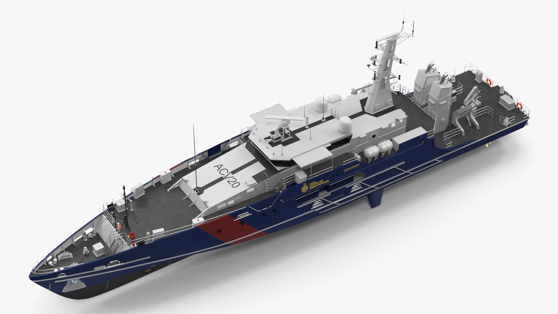 3D Patrol Boat ABFC Cape Byron model - TurboSquid 2113215