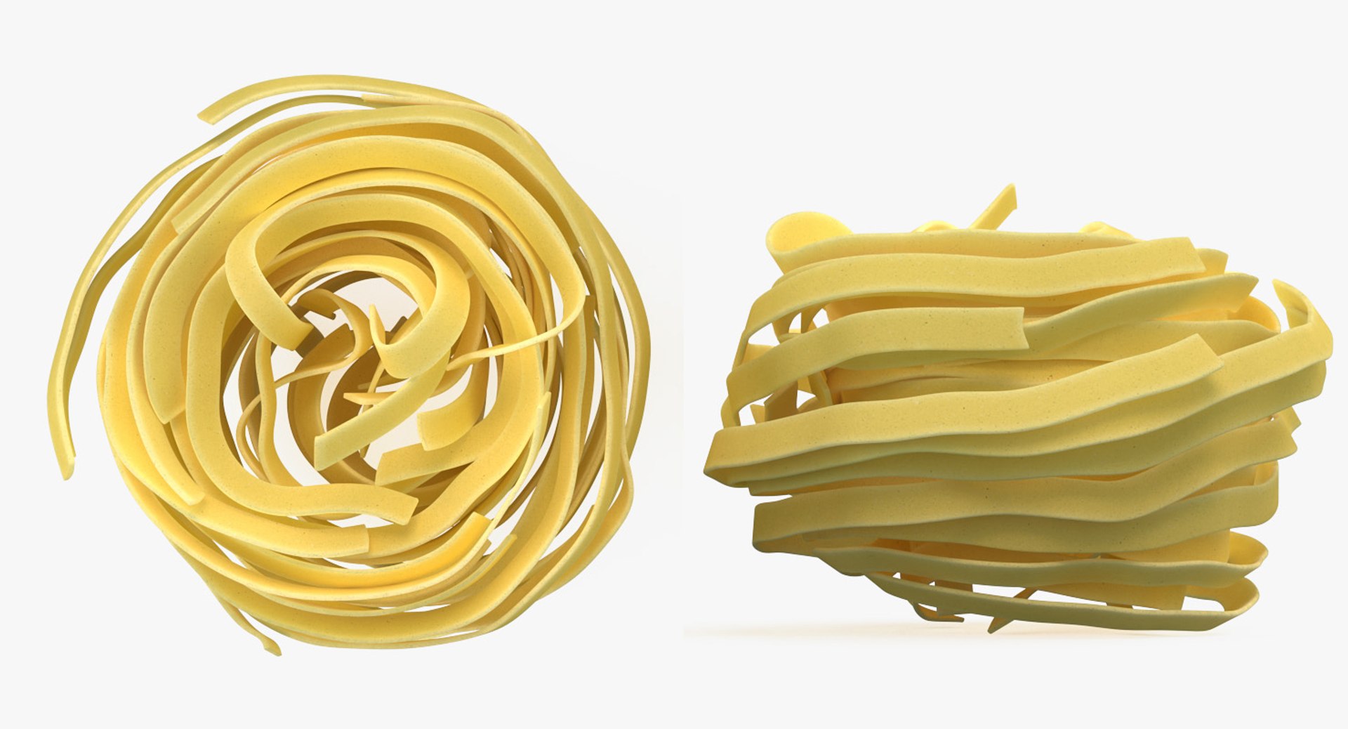3D Uncooked Pasta Nest Model - TurboSquid 1366974
