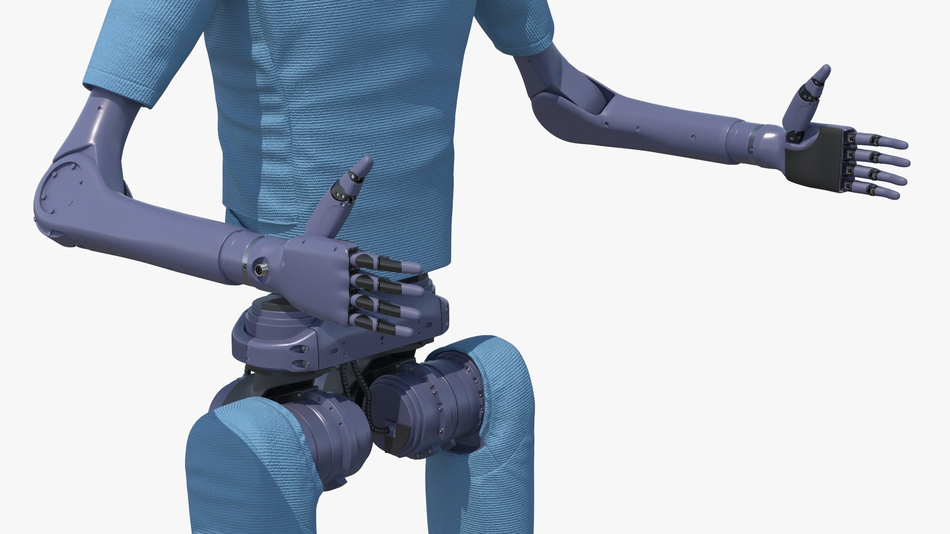 3D Humanoid Robot With Dexterous Hands - TurboSquid 2328717