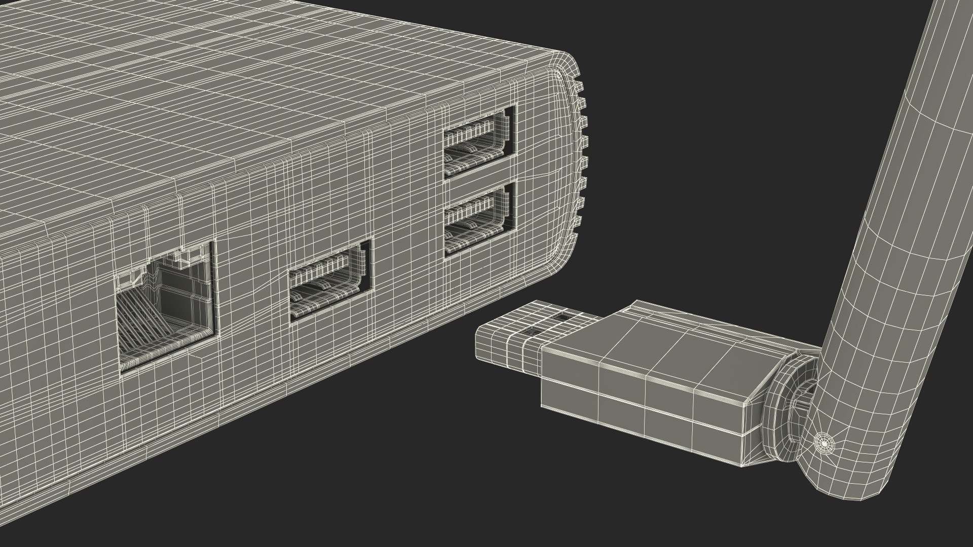 3D Thunderbolt Dock With Wireless Network Adapter - TurboSquid 2413121