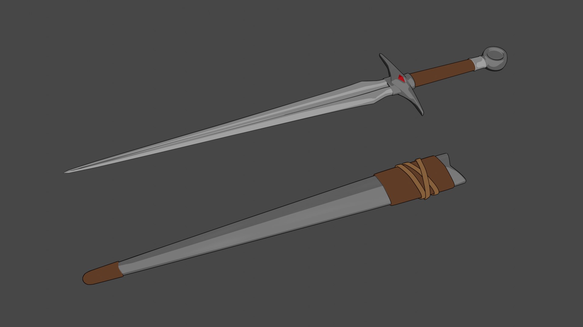 3D Anime Style Medieval Sword Model - TurboSquid 2010662