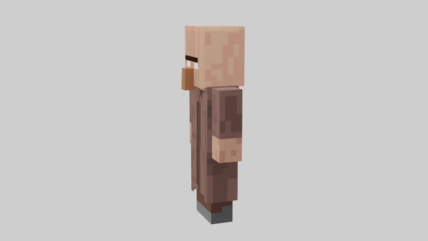 3D модель Minecraft Villager - TurboSquid 2052991