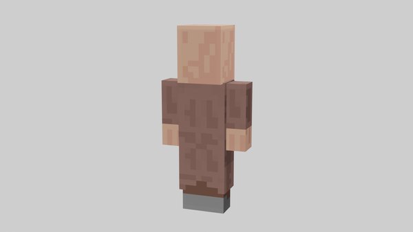 3D модель Minecraft Villager - TurboSquid 2052991