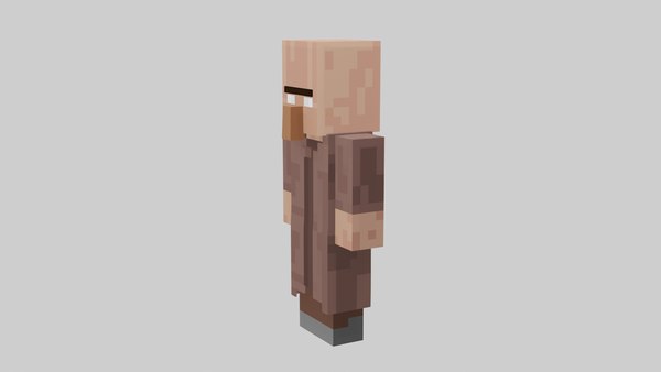 3D модель Minecraft Villager - TurboSquid 2052991