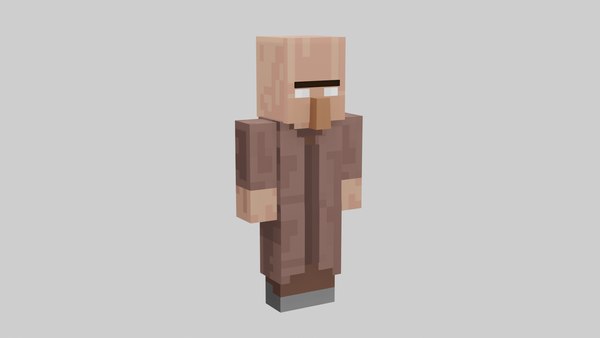 Minecraft Villager 3D 모델 - TurboSquid 2052991