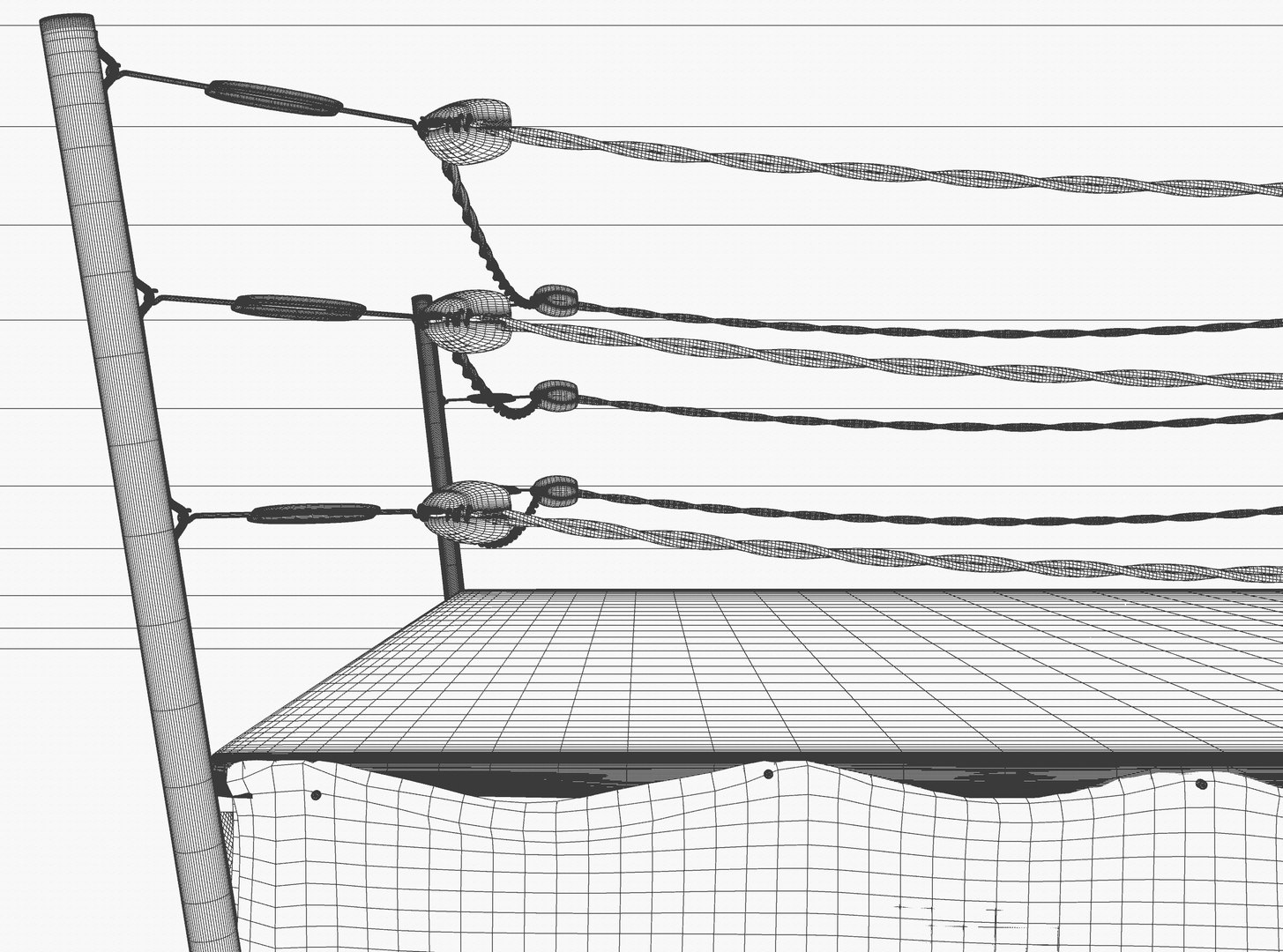 Boxing Ring Vintage Classic 3D Model - TurboSquid 2005560