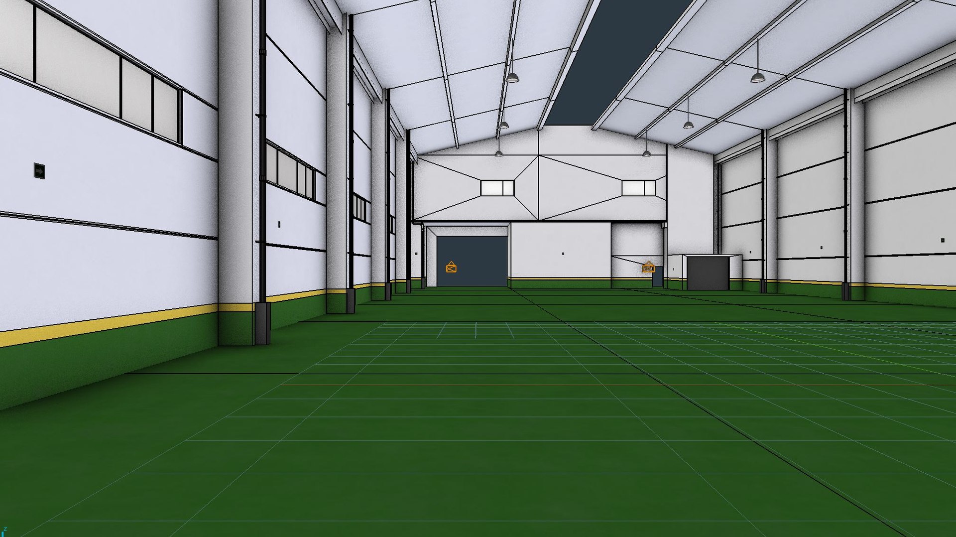 3D Model Hall 4 - TurboSquid 1233493