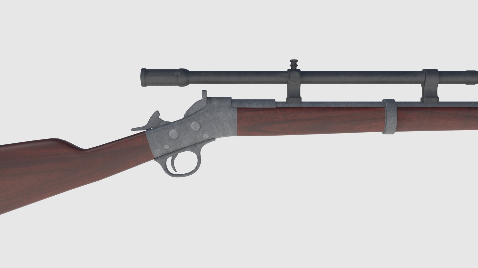 Ready Remington Rolling Block 3D Model - TurboSquid 1167259