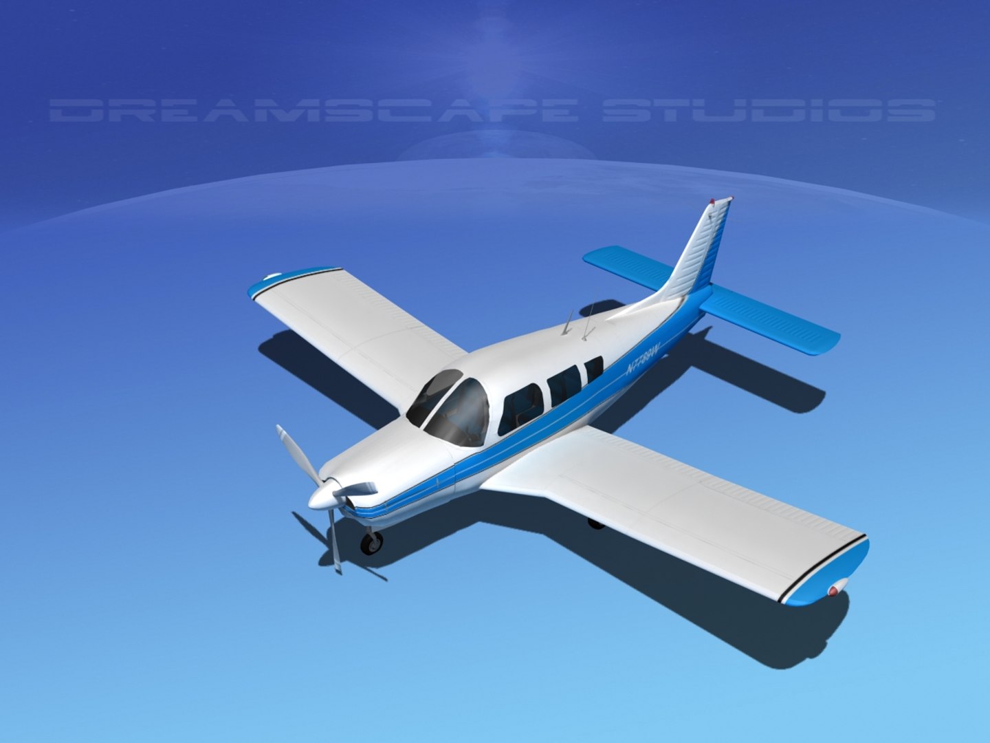 Propeller Piper Cherokee 3d Model