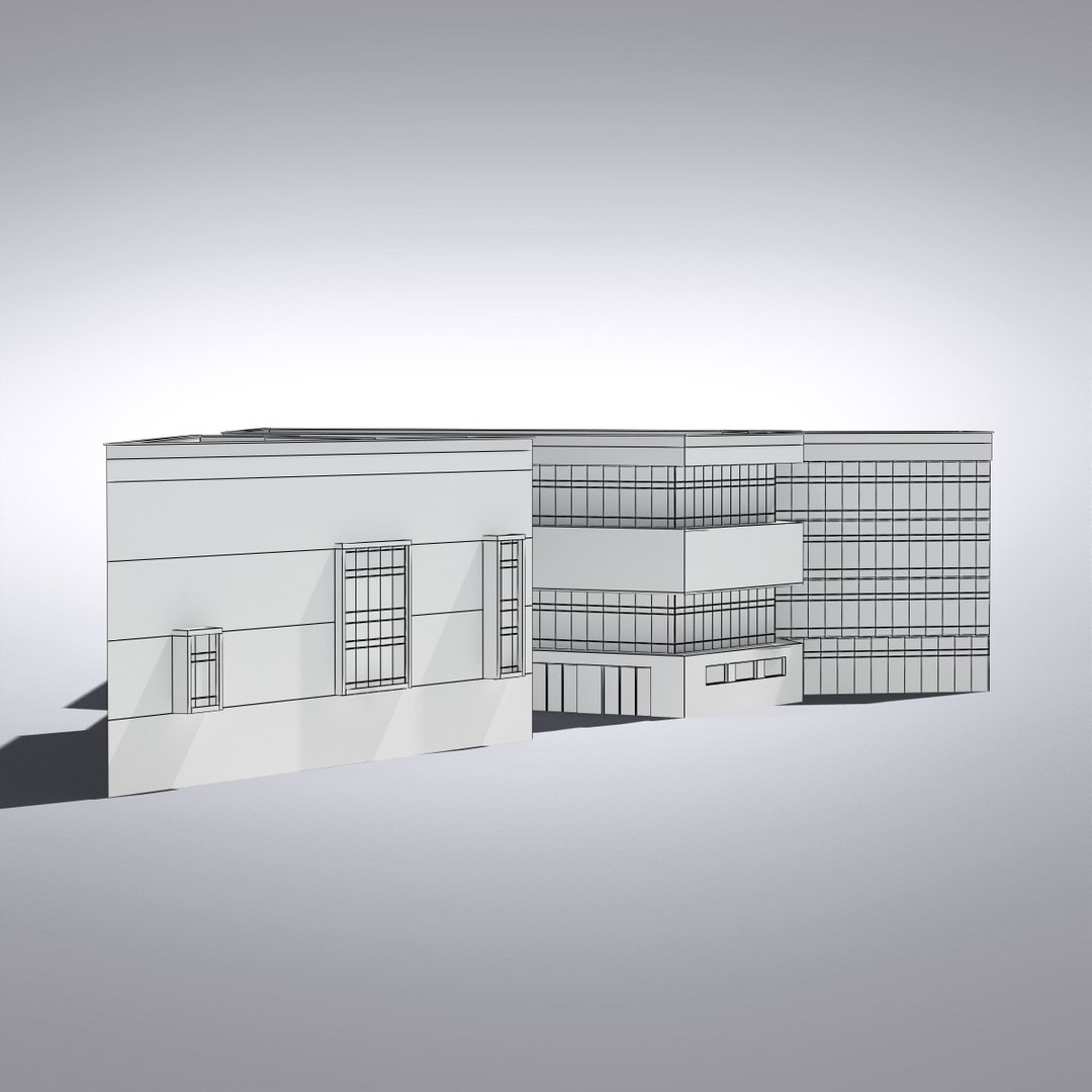 3d Model Modern Generic Building